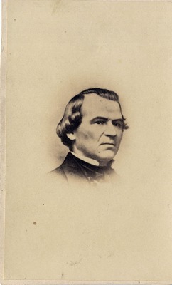 "Vignette Portrait of Andrew Johnson"