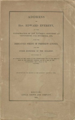 "Address of Hon. Edward Everett, at the Consecration of the National Ce ...