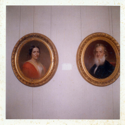 "Photograph of Portraits of Gideon Welles and Mary Jane Hale Welles"