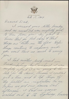 "Letter, W. N. (William Neill) Bogan, Jr. to His Father, W. N. Bogan ...