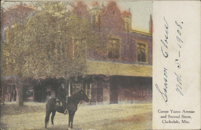 "Corner Yazoo Avenue and Second Street, Clarksdale, Mississippi"