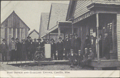 "Post Office and Gasoline Engine, Cascilla, Mississippi"