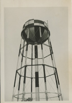 "Checkered Water Tower At Keesler Field (Keesler Air Force Base)"