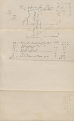 "Diagram of Land Associated with Perry N. Stuckey, January 8, 1892"