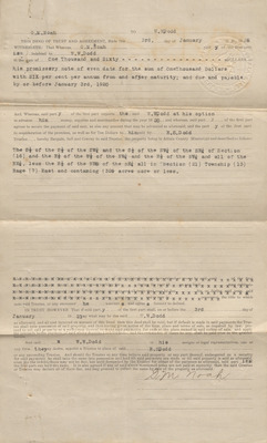 "Deed of Trust, G. M. Noah to W. W. Dodd, January 3, 1920"