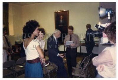 "Mitchell Memorial Library, Ann Wells, Turner Catledge"