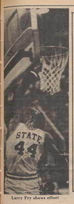 "Newspaper Photograph, Larry Fry Shows Effort, December 7, 1973" by The ...