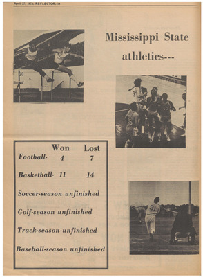 "Newspaper Photographs, Mississippi State Athletics--The Year That Was ...
